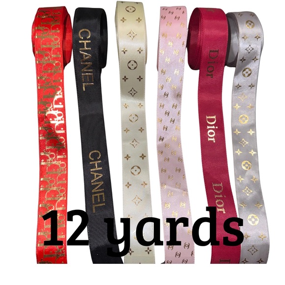 Party Supplies | Elegant Designer Ribbon Bundle 12 Yards 1inch Width ...